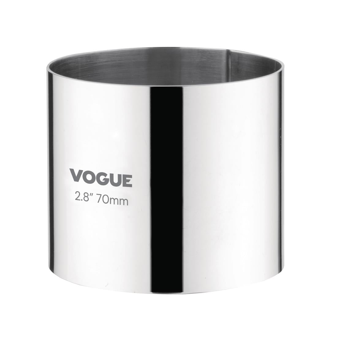 Vogue Stainless Steel Mousse Ring 60 x 70mm - Baking Tool – Chefstuff UK