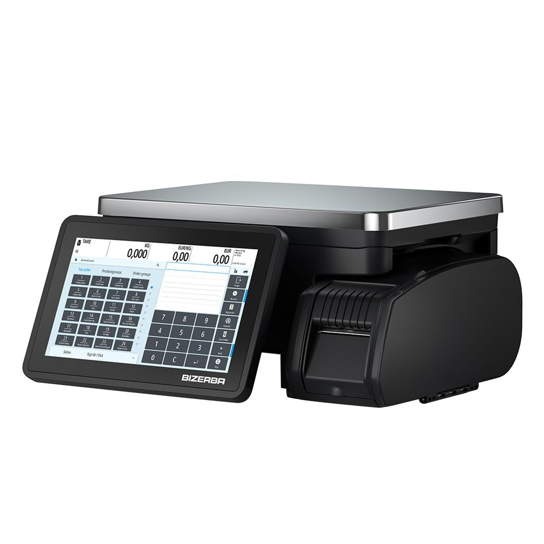 Bizerba Q1 100 Scale. Printer: 2'' Till Receipts / Linerless Labels ...