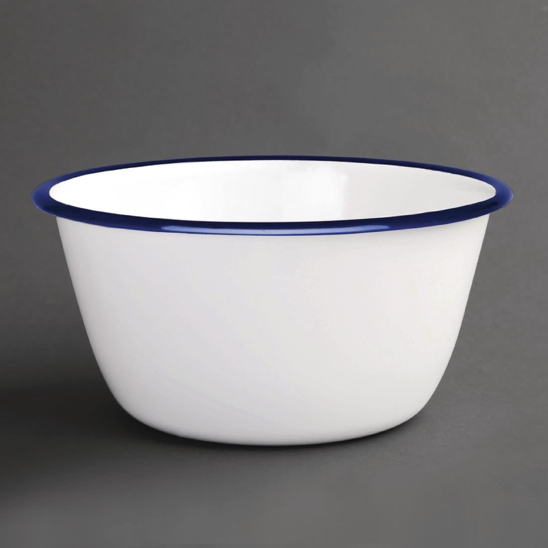 Olympia Enamel Pudding Bowls 155mm (Pack of 6) – Chefstuff UK