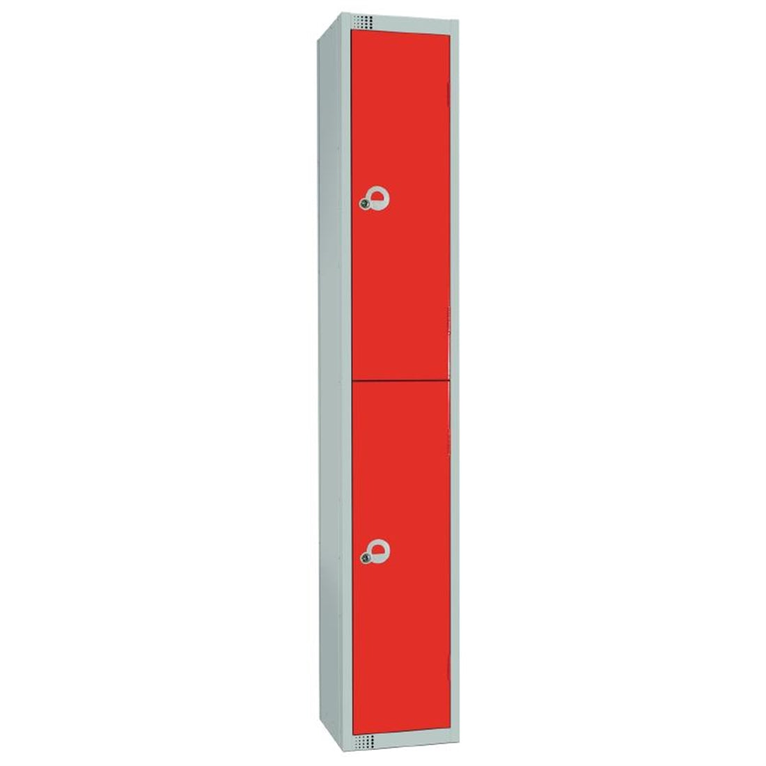 Elite Double Door Padlock Locker with Sloping Top Red – Chefstuff UK